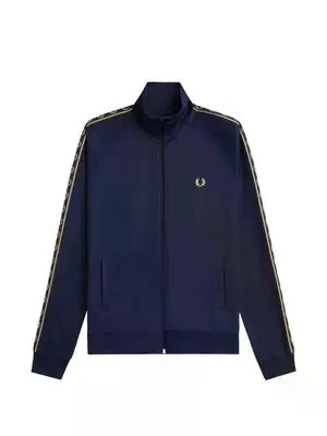Fred Perry Embroidered Zip-up Track Jacket - Blue