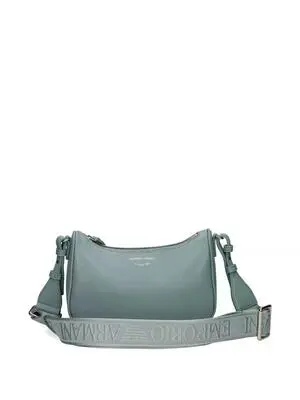 Emporio Armani Cross Body Bag With Logo Strap - Blue