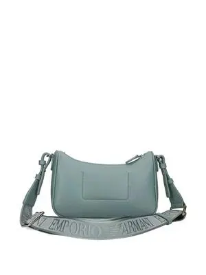 Emporio Armani Cross Body Bag With Logo Strap - Blue