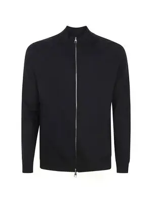 BRETT JOHNSON Zip-front Knit Cardigan
