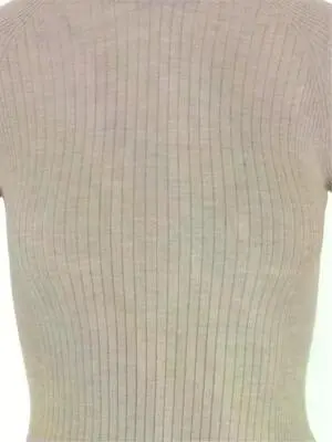 SA SU PHI Short-sleeved Ribbed T-shirt - Neutrals