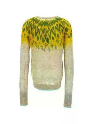 ROHKA Patterned Crew-neck Sweater