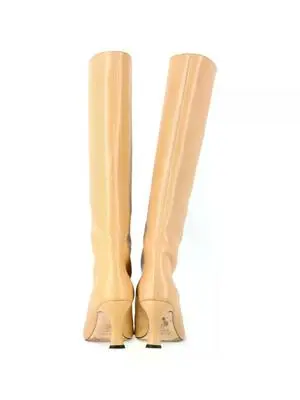 By Far 2023 Stevie Leather Boots - Neutrals