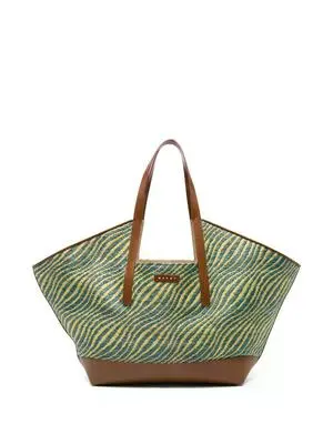 Marni Striped-pattern Tote Bag