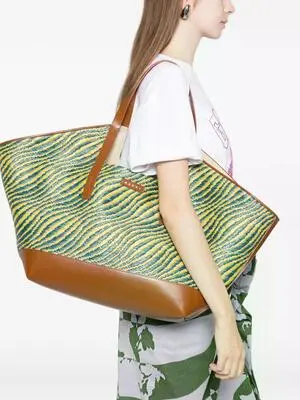Marni Striped-pattern Tote Bag
