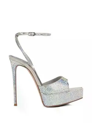 LE SILLA Uma Crystal-embellished Mules