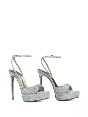 LE SILLA Uma Crystal-embellished Mules