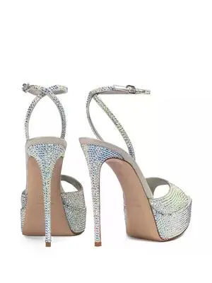 LE SILLA Uma Crystal-embellished Mules