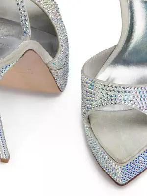 LE SILLA Uma Crystal-embellished Mules