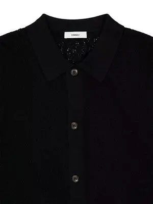 Commas Collared Button-front Cardigan