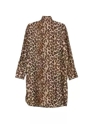 Alberto Biani Animal-print Shirt Dress