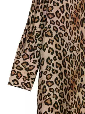 Alberto Biani Animal-print Shirt Dress