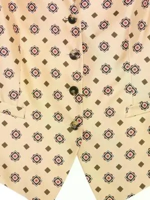 Alberto Biani Buttoned Patterned Waistcoat
