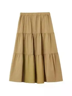 CHOCOOLATE Tiered Skirt - Neutrals