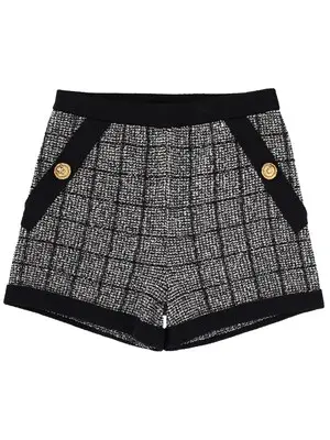 Balmain Cotton Tweed Shorts