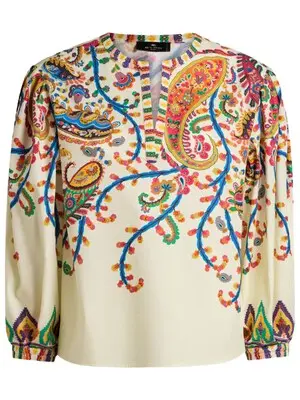 Etro Floral Paisley Print Blouse - Multicolour