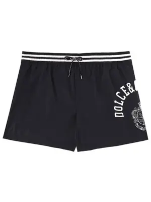 Dolce & Gabbana Swimsuit With Logo - Black
