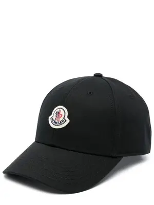 Moncler Baseball Hat With Logo - Black