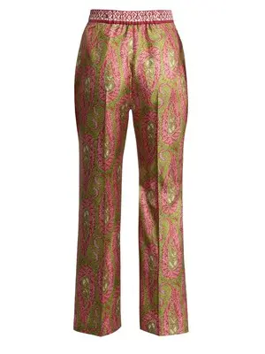 Etro Paisley Bootcut Pants - Multicolour