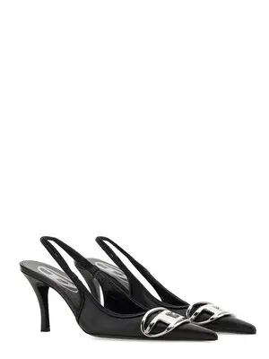DIESEL D-venus Sb Slingback Pumps - Black