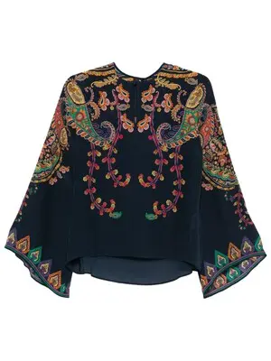 Etro Floral Paisley Print Blouse - Multicolour
