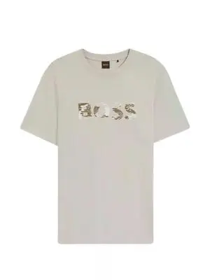 BOSS Regular-fit T-shirt In Cotton Jersey - Grey