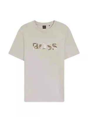 BOSS Regular-fit T-shirt In Cotton Jersey - Grey