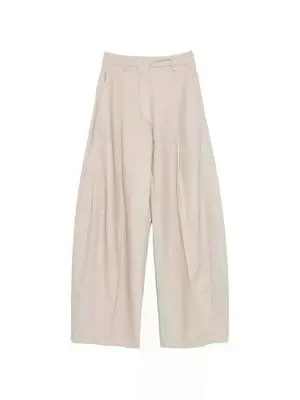 THELATEST Billie Pleated Trousers - Neutrals