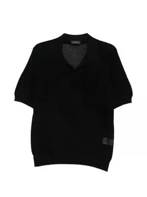 Tagliatore Polo-collar T-shirt - Black