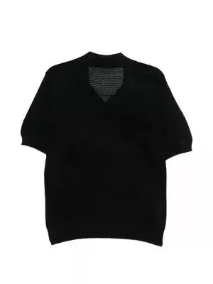 Tagliatore Polo-collar T-shirt - Black