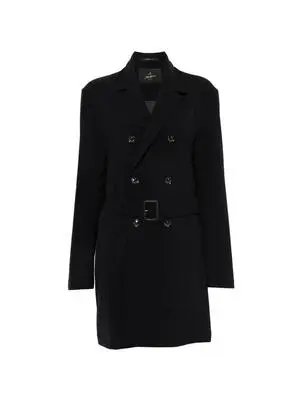 MONTECORE Double-breasted Belted Coat