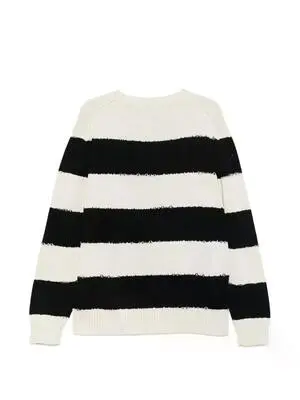 SEVEN GAUGE Striped Long-sleeve Sweater