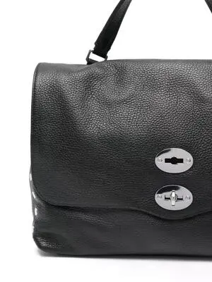 ZANELLATO Postina Medium Leather Tote - Black