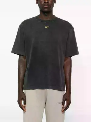 Off-White Fallen Angel Skate Cotton T-shirt - Grey