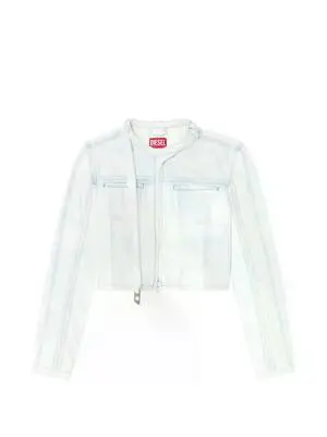 DIESEL® Zip Denim Jacket - Blue