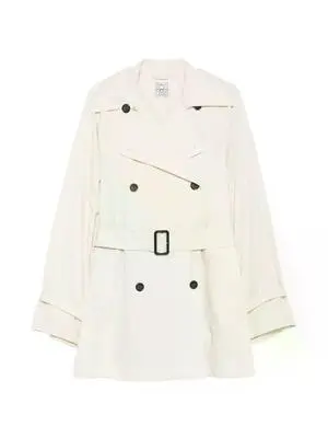 TOTEME Belted Double-breasted Trench Coat - Neutrals