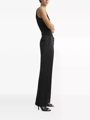 TOTEME Straight Leg Trousers - Black