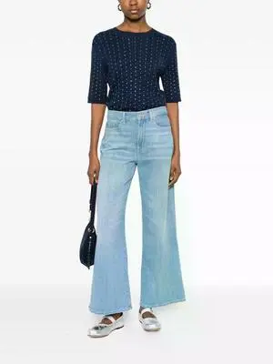 7 For All Mankind Wide-leg Denim Jeans - Blue