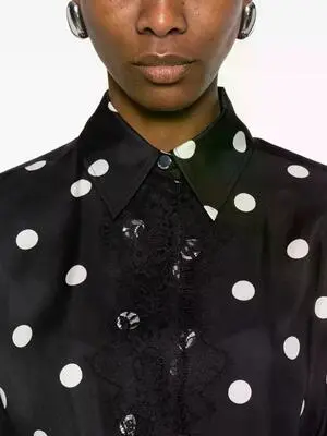 Sportmax Polka Dot Lace Dress