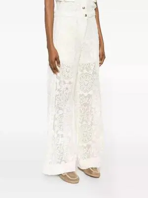 Maje Floral Lace Trousers