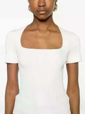 Maje Square-neck T-shirt