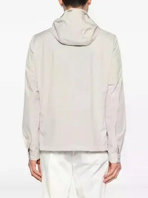 MOORER Pocket Hooded Jacket - Neutrals