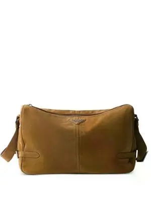Prada Suede Shoulder Bag - Brown