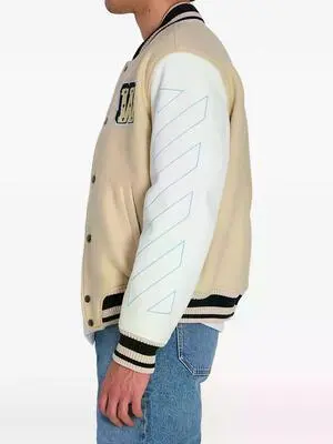 Off-White Logo-patch Bomber Jacket