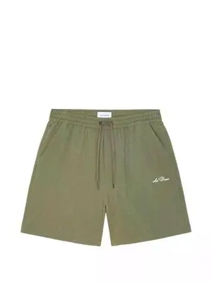 LES DEUX Seersucker Drawstring Shorts
