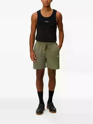 LES DEUX Seersucker Drawstring Shorts