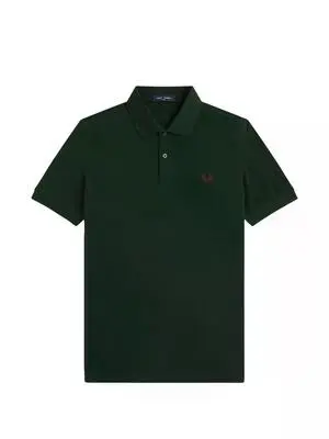 Fred Perry Logo-detail Polo Shirt - Green
