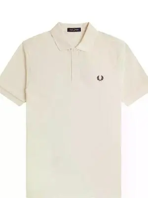 Fred Perry Logo-detail Polo Shirt - Neutrals