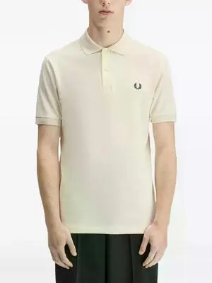 Fred Perry Logo-detail Polo Shirt - Neutrals