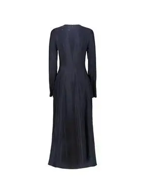 MAISON MARGIELA Long-sleeve Maxi Dress - Blue
